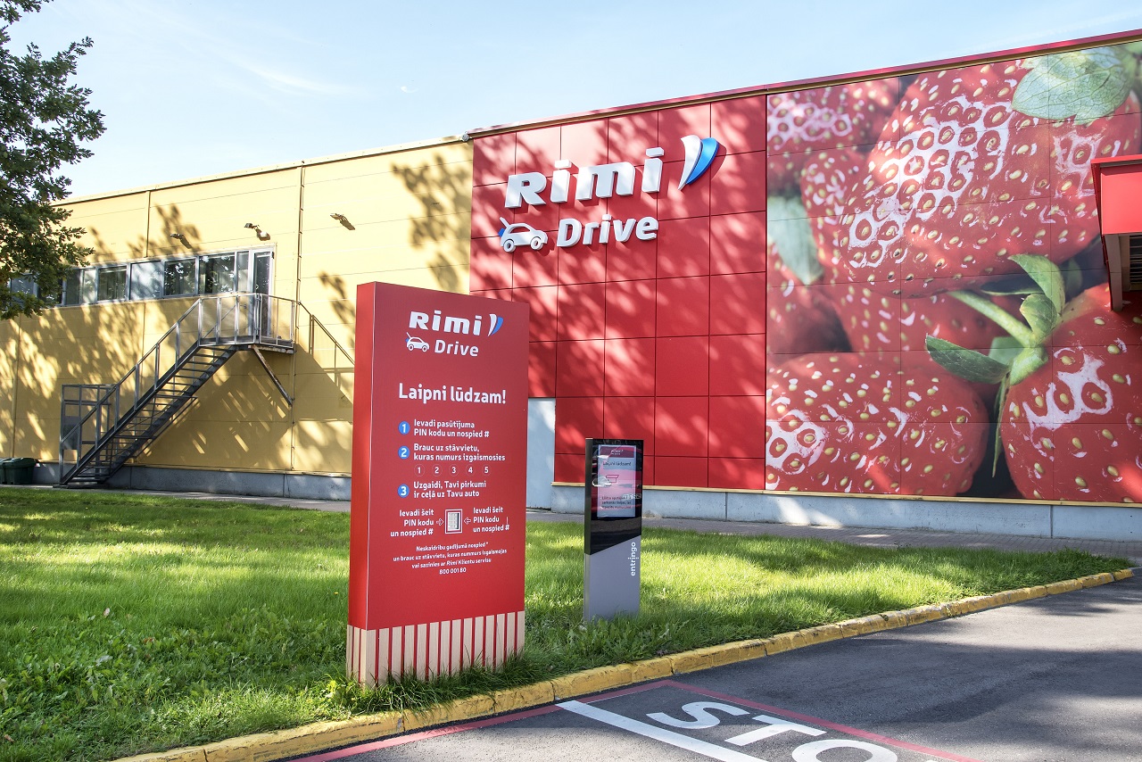 Rimi Drive shelter at shopping mall Spice - PK serviss